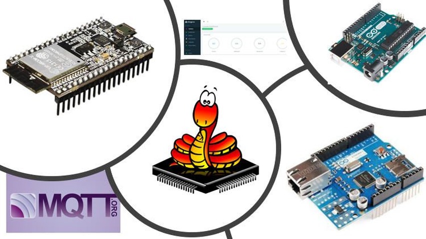 Arduino 2 Con Iot Shield Ethernet Socket Mqtt Esp32 Y Micropython