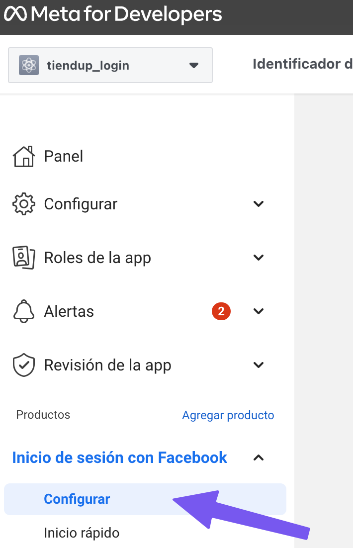 ¿Cómo obtener el App ID de Facebook? - Documentación de Tiendup