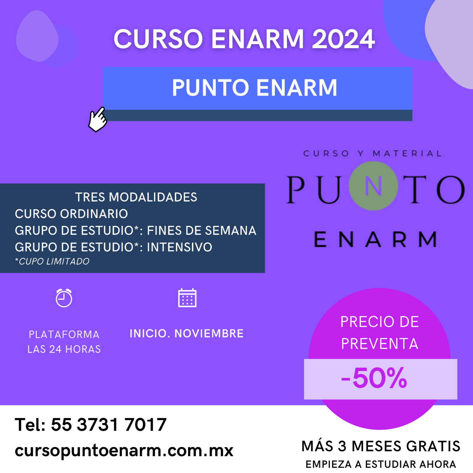 CURSO PUNTO ENARM. GRUPO DE ESTUDIO/ CURSO GRATIS ENARM
