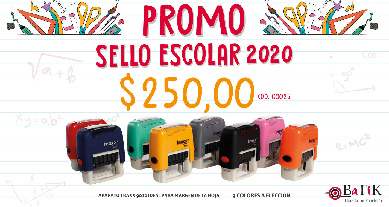 Sello escolar - Batik - Librería & Papelería